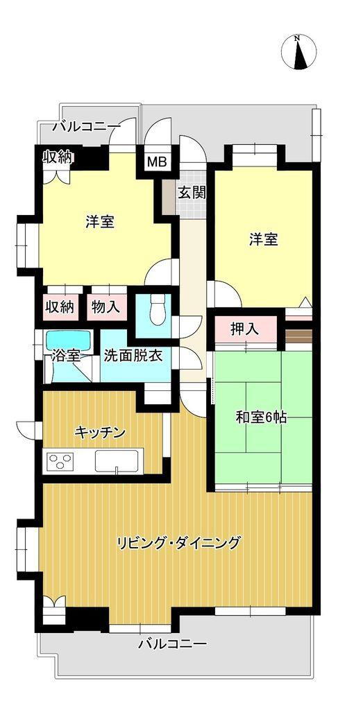 【goo住宅・不動産】LFB再生住宅－サンシティ八王子－ 9階 3LDK 物件情報 [1080Z78500065]｜中古マンション